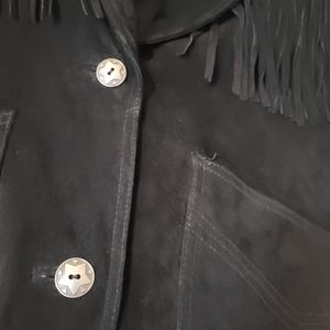 Chasing Unicorns | Jackets & Coats | Vintage Leather Cowhide Fringe ...